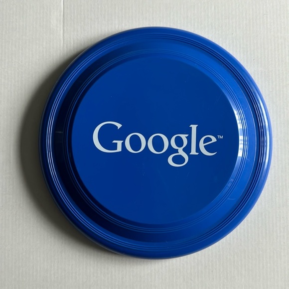 google | Toys | Rare Google Frisbee 8 Flyer Blue And White | Poshmark